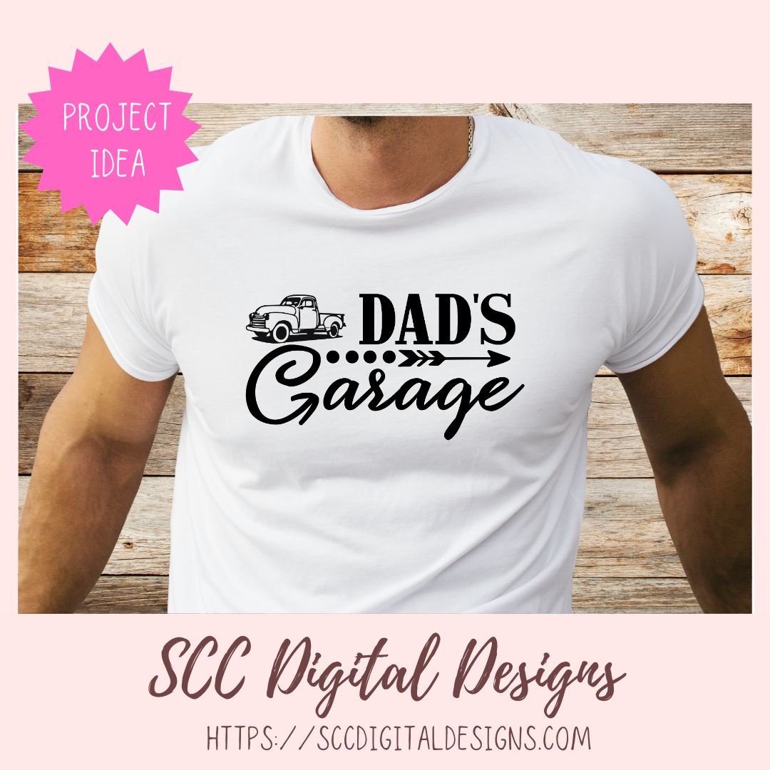 Dad's Garage SVG, Vintage Truck Man Cave SVG, Father's Day Gift for Da ...